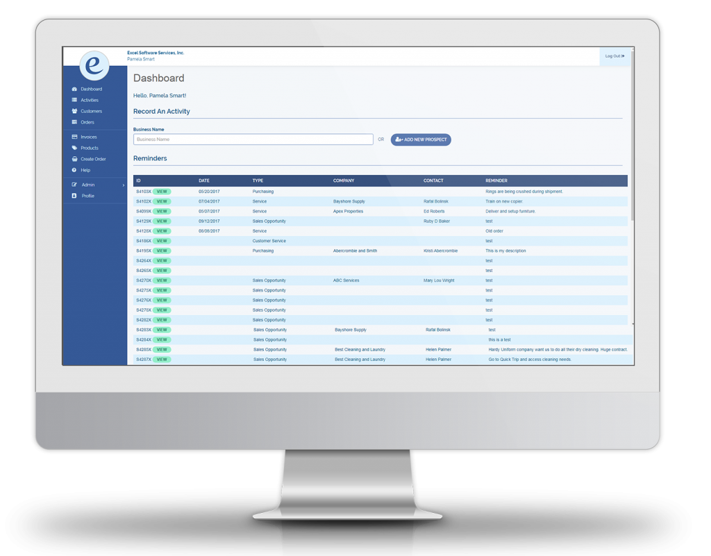 Essi Web Portals for Acctivate - Excel Software Services