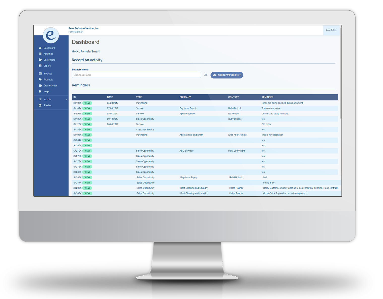 Essi Web Portals for Acctivate - Excel Software Services