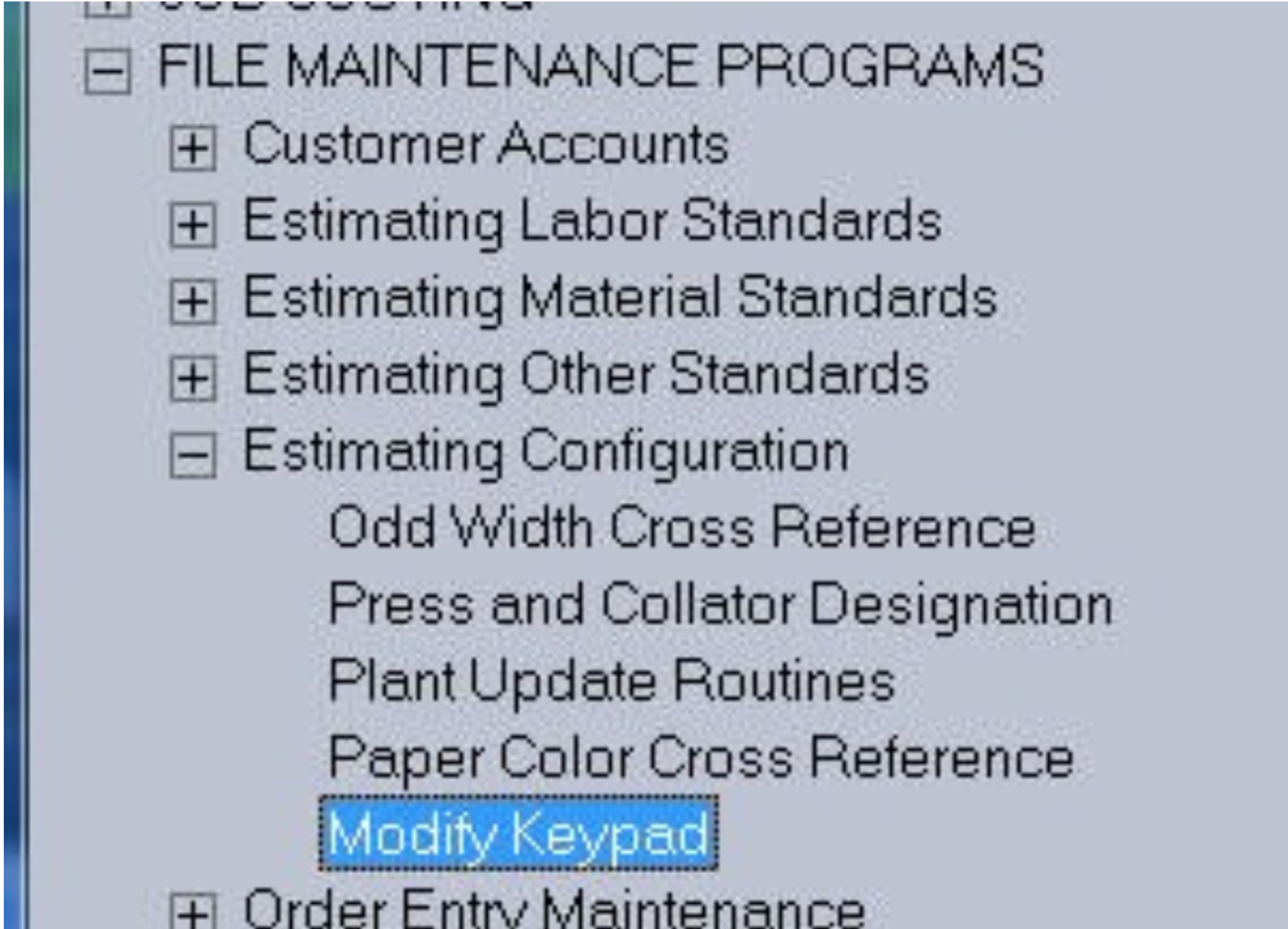 How to maintain papers for the Estimating keypad - Excel Software Services